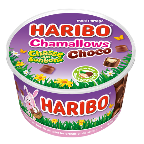 Chamallows choco Pâques goût noisette 500g | HARIBO®