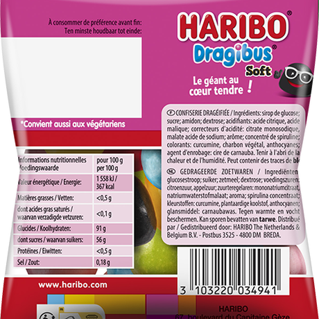 Dragibus Soft Mini Sachet 40g | HARIBO®
